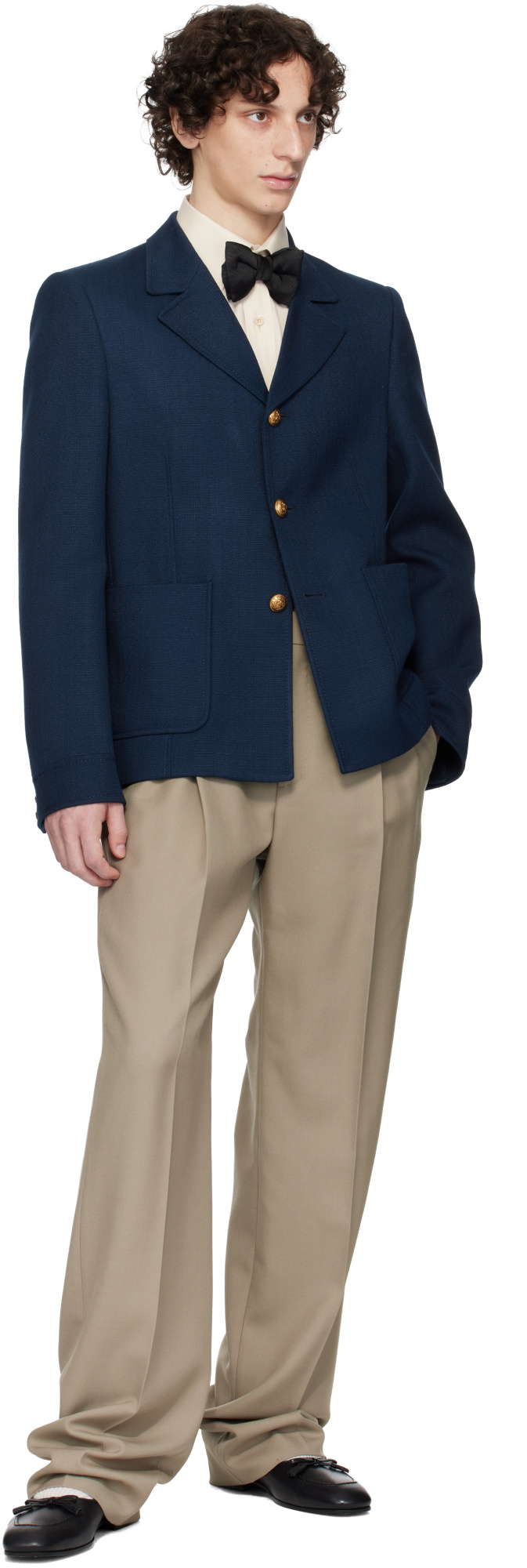 VALENTINO Valentino Button-Up Long Sleeve Blazer